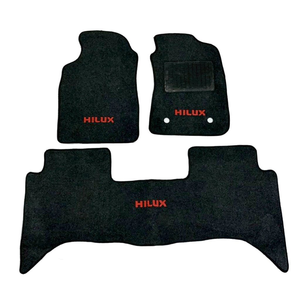 Jual Karpet Mobil Bludru HILUX DC Hitam Original Fullset | Shopee Indonesia