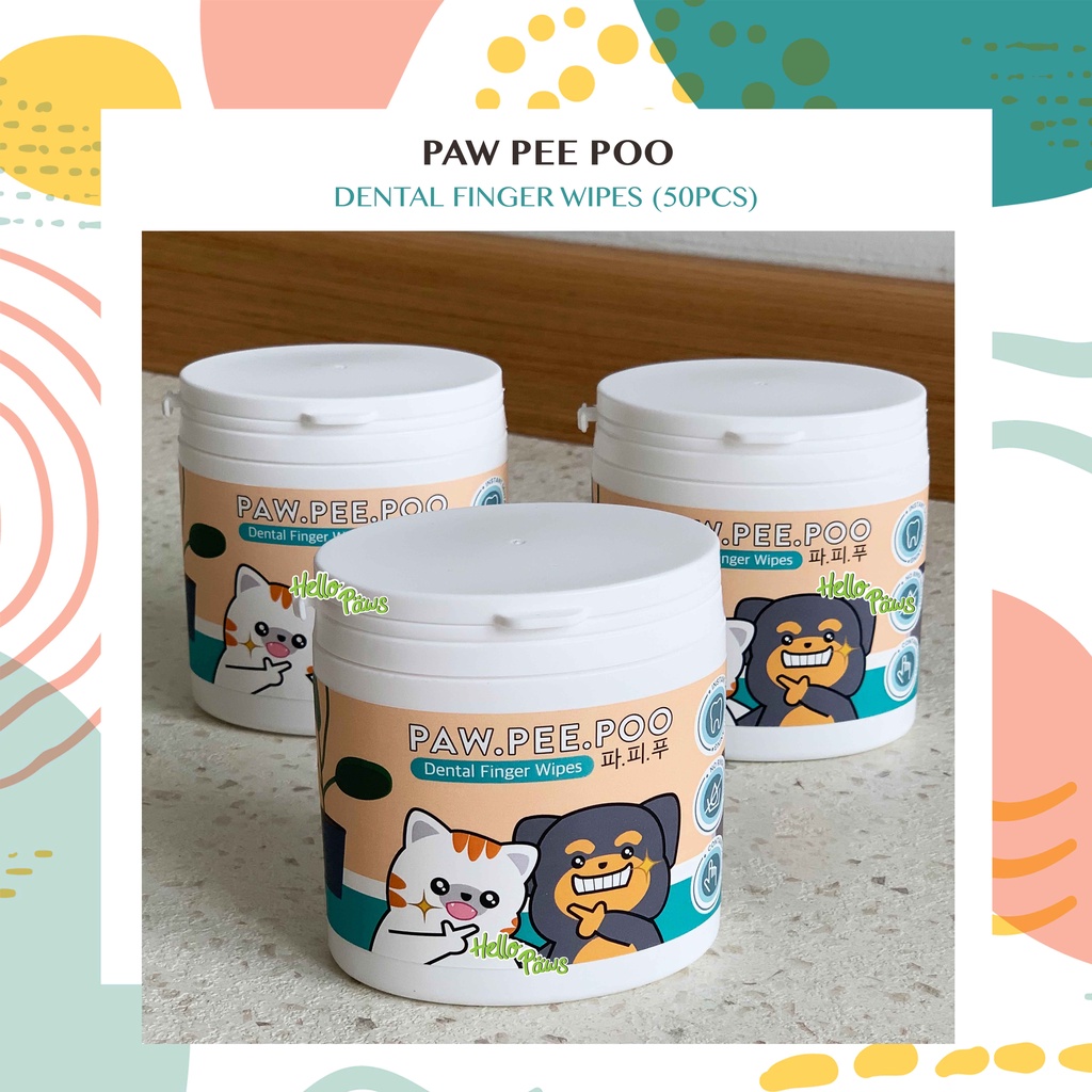 Jual Paw Pee Poo Dental Finger Wipes / Teeth Wipes - Pembersih Gigi ...