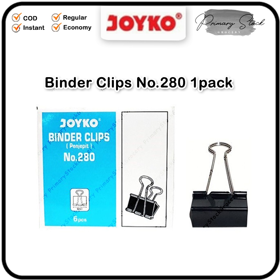 Jual Binder Clip No 280 Joyko Paper Klip Penjepit Jepitan Kertas ...