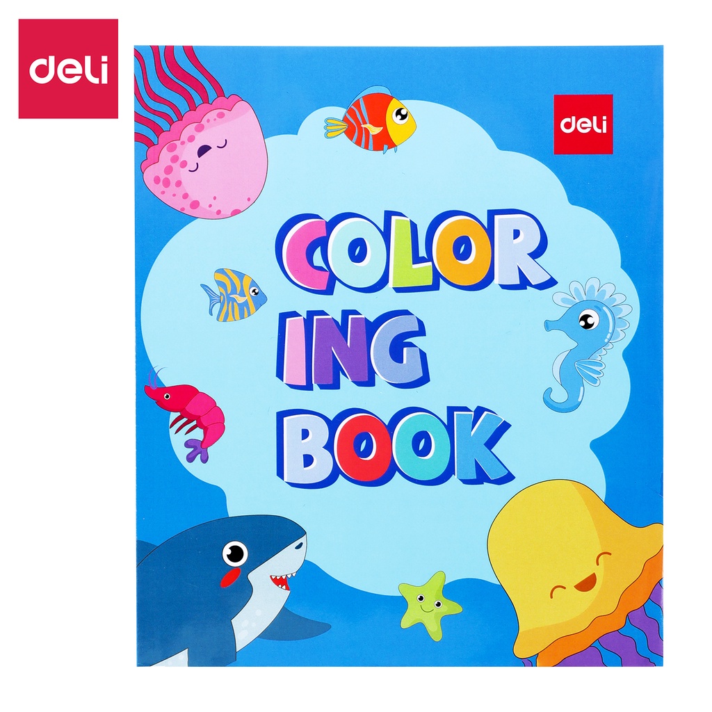 Jual Deli Children Coloring Book / Buku Mewarnai Anak 12 Lembar Kertas ...