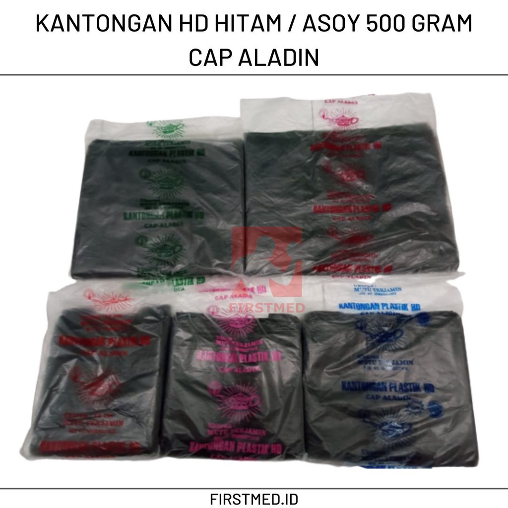 Jual PLASTIK ASOY HITAM CAP ALADIN | KANTONG PLASTIK HD | PLASTIK ...