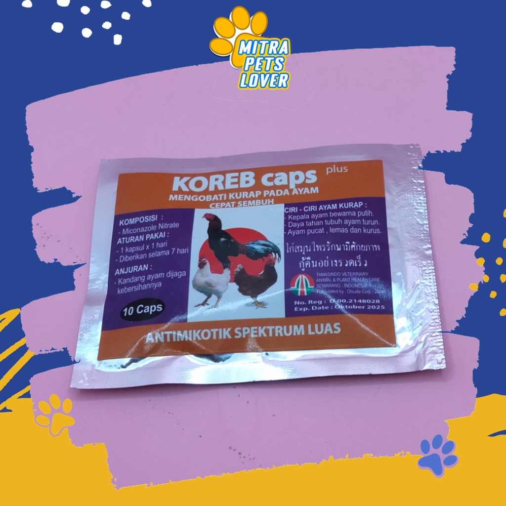 Jual OBAT KURAP AYAM - KOREB PLUS KAPSUL MENGOBATI KURAPAN KUDISAN ...