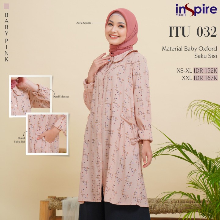 Jual Tunik Youth Inspire ITU 032 / Tunik Remaja Wanita Muslim Katun ...