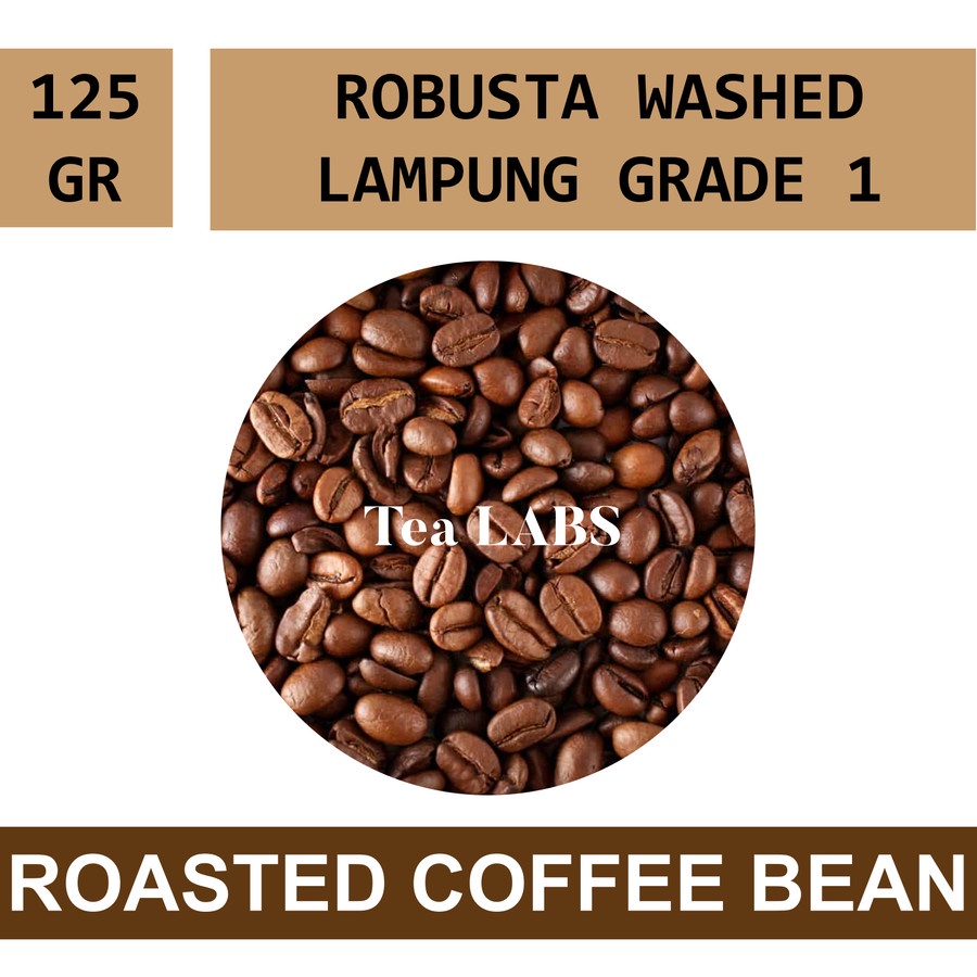 Jual Robusta Lampung Grade 1 / Roasted Coffee Bean / Biji Kopi 125 GRAM ...