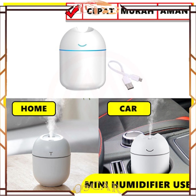 Jual HUMIDIFIER MINI USB CAR HUMIDIFIER USB MINI PELEMBAB RUANGAN LED ...