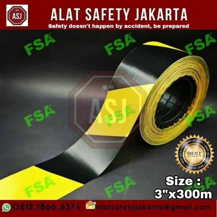 Jual monggo] Safety Line Garis Proyek Police Line FSA 3 x 300 Meter ...