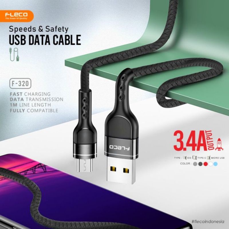 Jual Kabel Data FLECO F-320 USB Micro Ka el Casan FLECO Micro Kabel ...