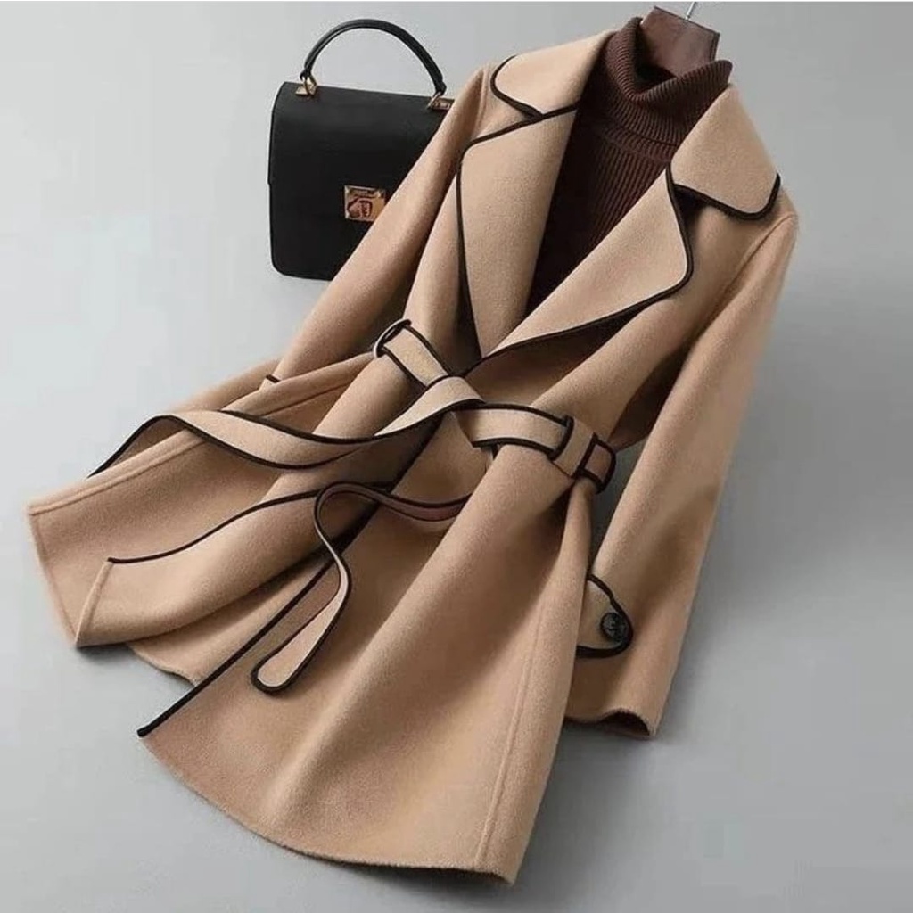 Jual IMPORT WOMAN ALICE AUTUMN SPRING COAT OUTER TRAVELLING OUTFIT ...
