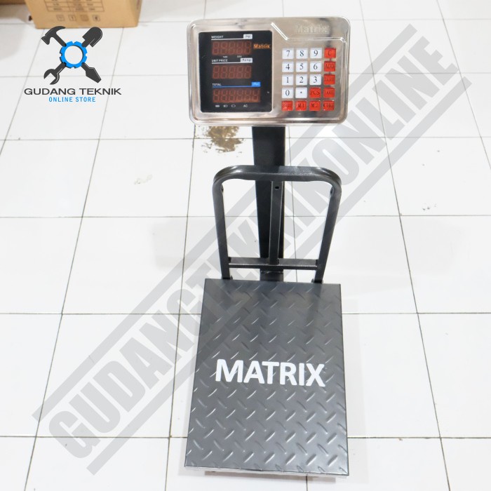 Jual Timbangan Duduk Digital Rail Kapasitas 150Kg TD150 MATRIX / Timbangan Digital Scale Double ...