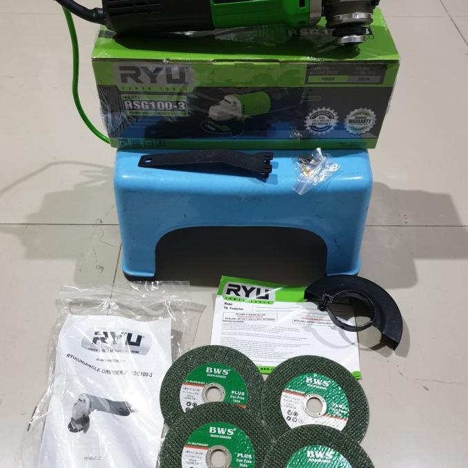 Jual Mesin Gerinda Tangan Ryu / Angle Grinder Ryu RSG 100-3 | Shopee Indonesia