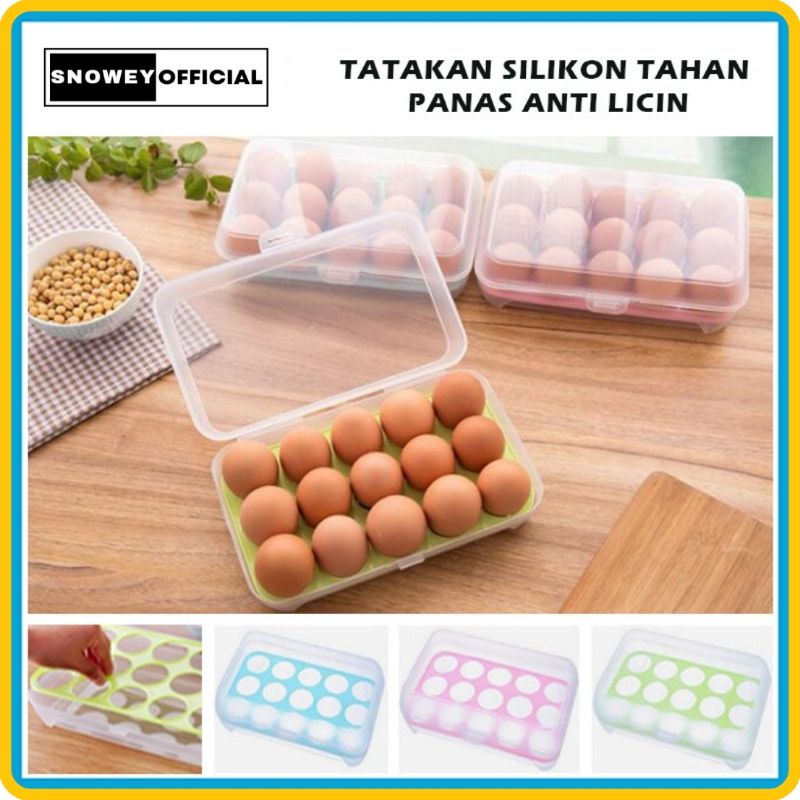 Jual MEDAN MURAH - TEMPAT TELUR BOX KOTAK WADAH EGG STORAGE 15 TELUR ...