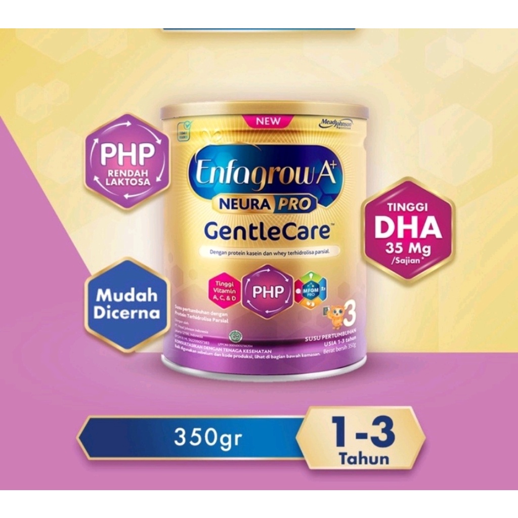 Jual Enfagrow A+ Gentle Care 3 Step 3 Tahap 3 350 gram 350gr (1-3 Tahun ...