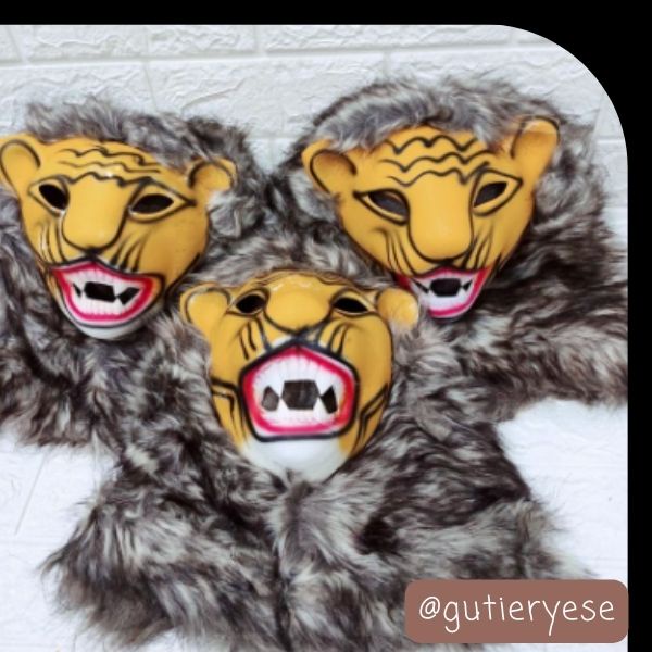 Jual 【☆】TERLARIS【☆】Topeng harimau macan tutul kuda lumping reog ...