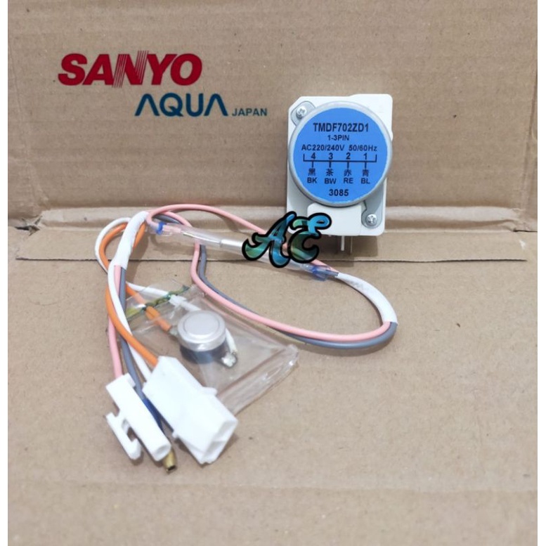 Jual [ 1 SET ] Timer Defrost Bimetal Kulkas AQUA 2 pintu | Shopee Indonesia