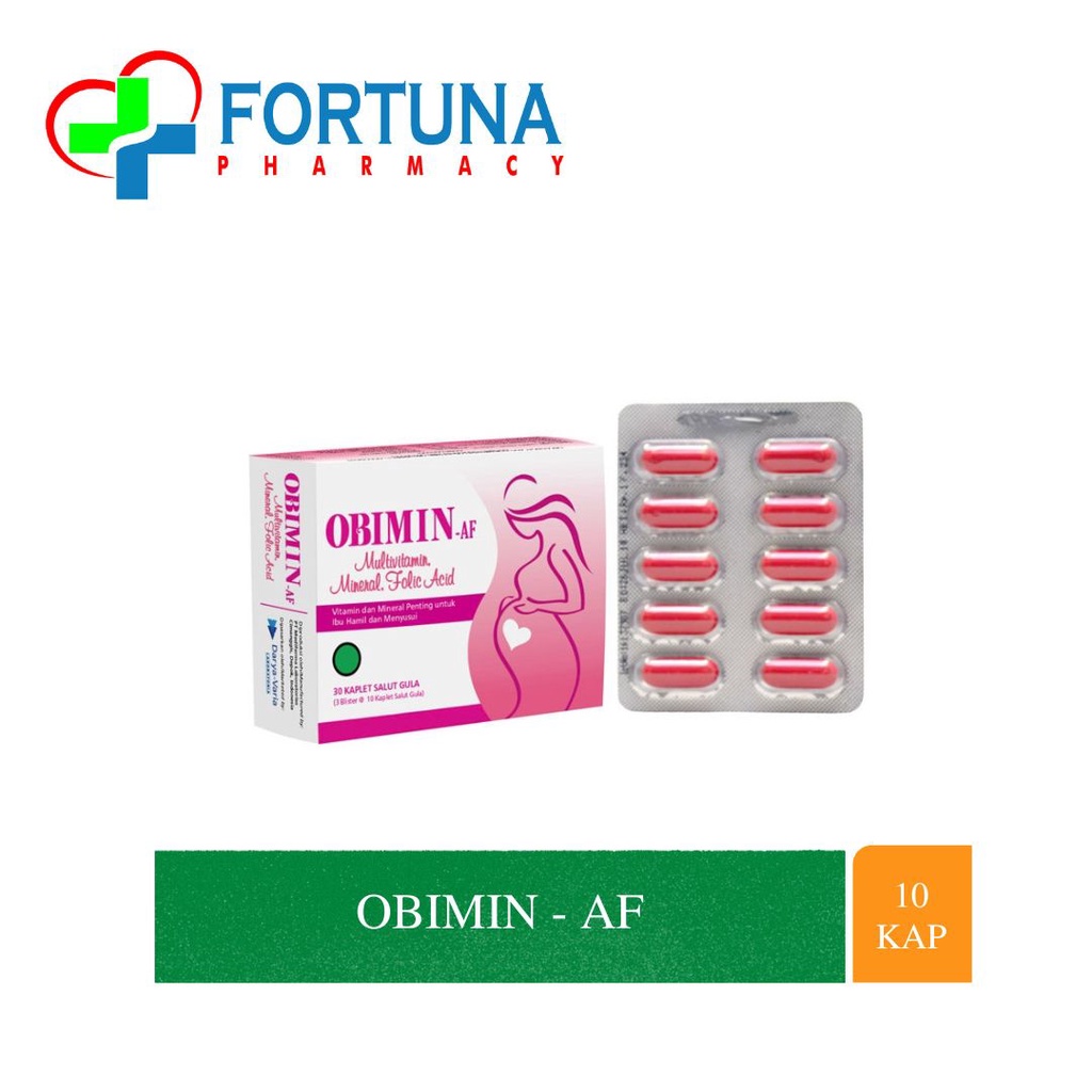 Jual Obimin-AF Blister 10 Kaplet | Shopee Indonesia