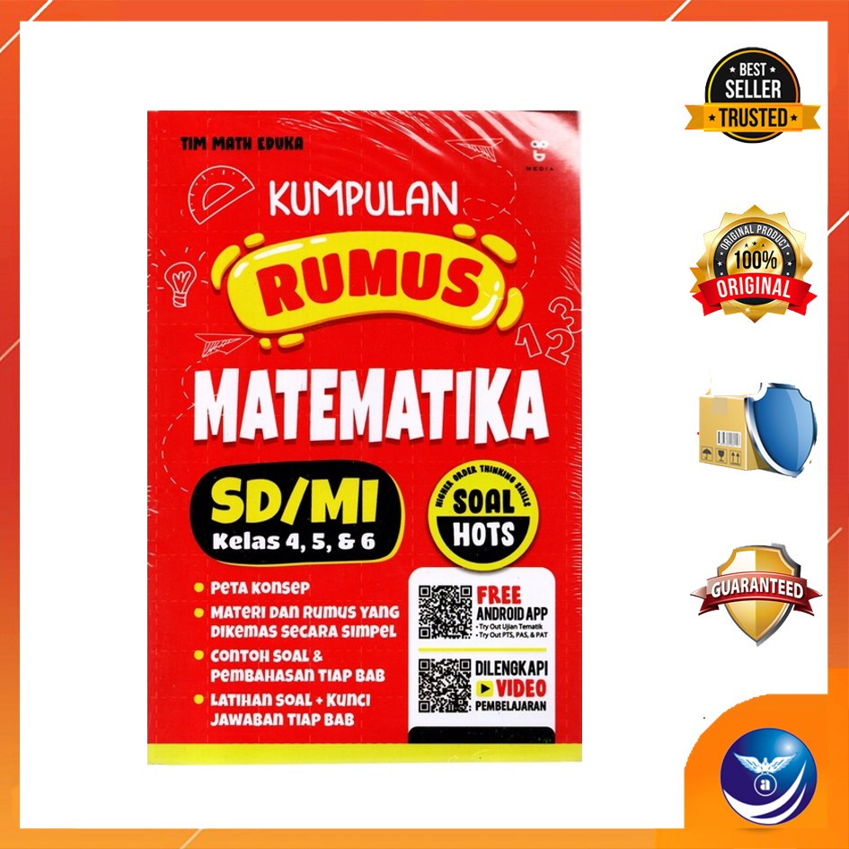 Jual KUMPULAN RUMUS MATEMATIKA SD/MI KELAS 4,5, & 6 - Tim Math Eduka ...