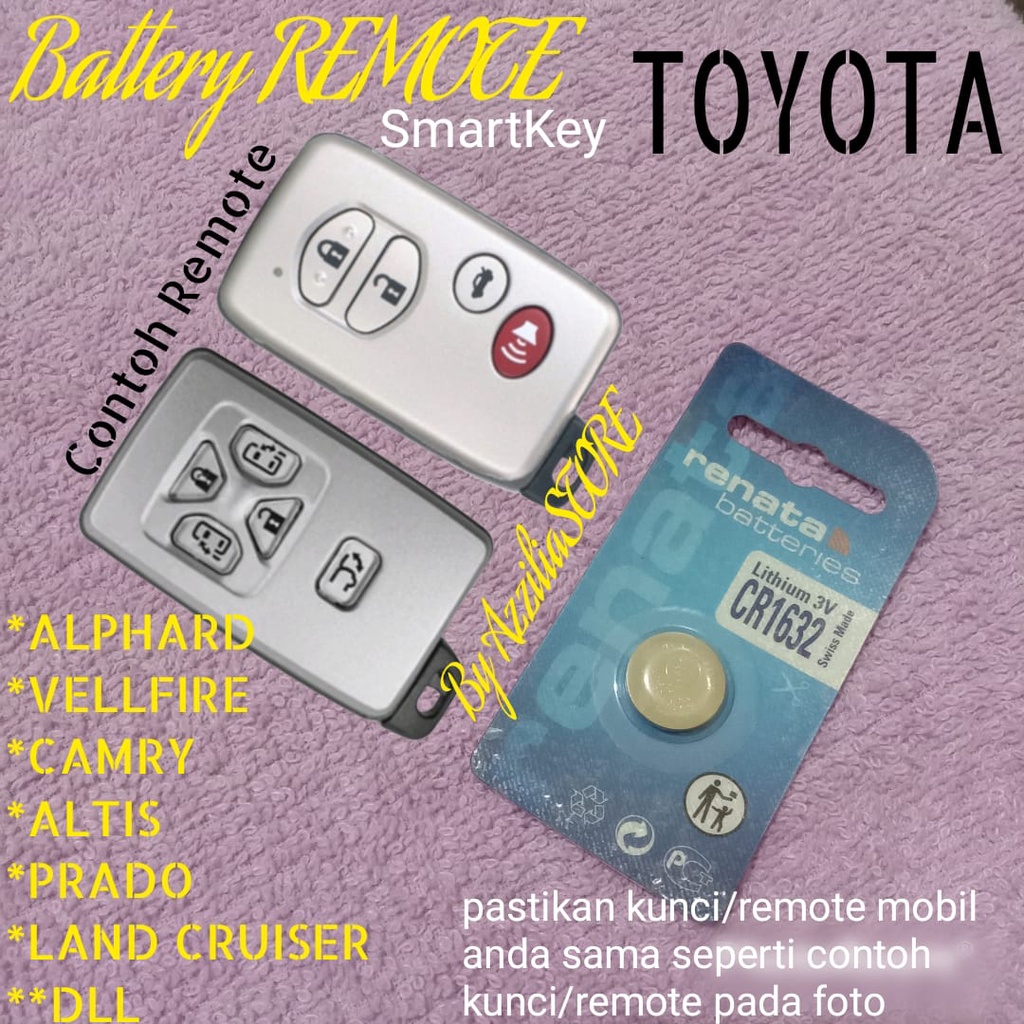 Jual Baterai Batrai Batre Battery Untuk Remote Remot Kunci Keyless ...