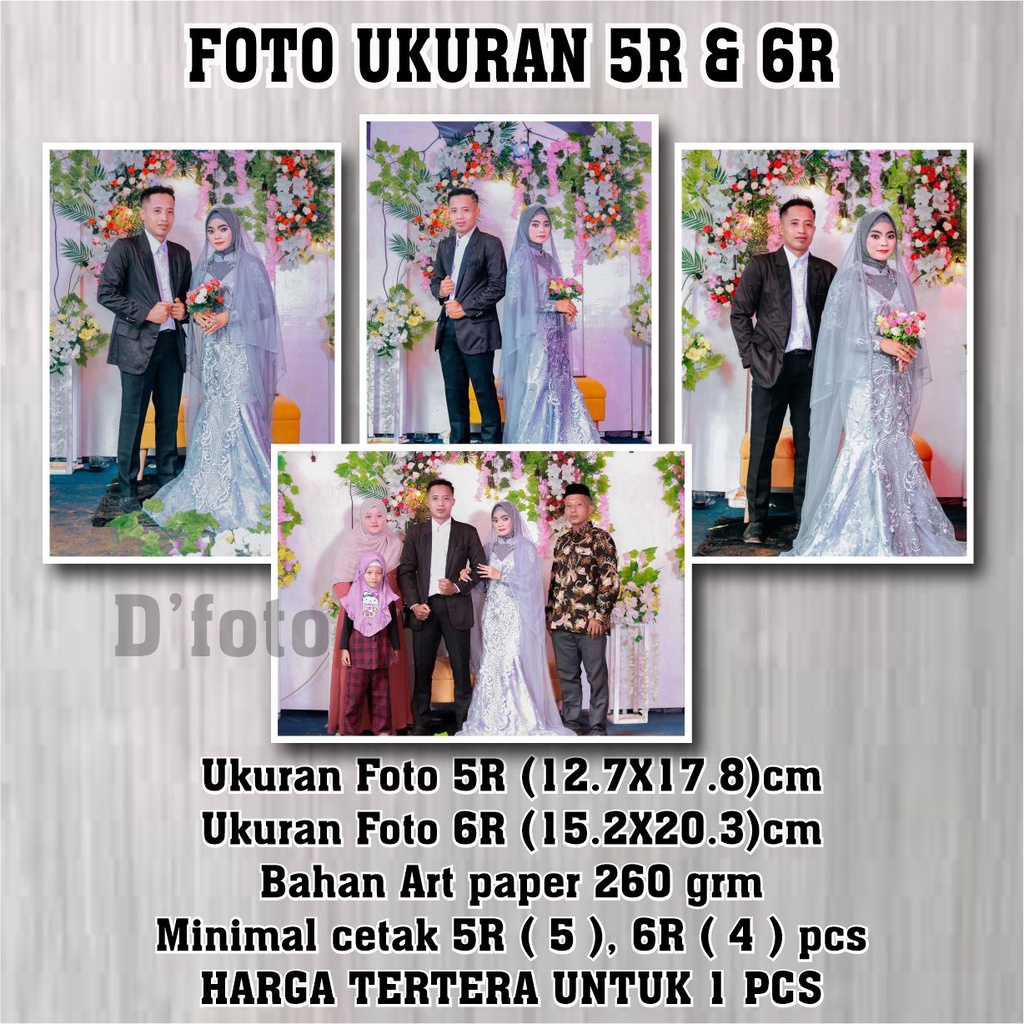 Jual CETAK FOTO UKURAN 5R/6R | Shopee Indonesia