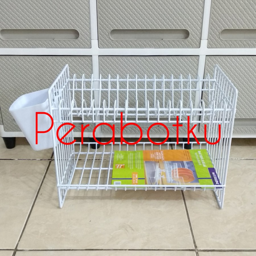 Jual Rak Piring Susun 2 Modelline PT 43 / Rak Piring Kecil Mini Kawat ...