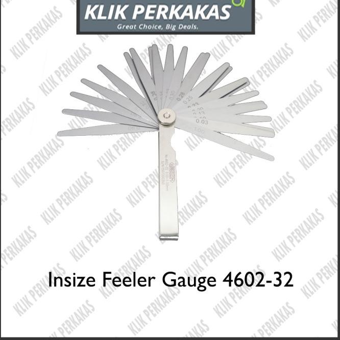 Jual Feeler Gauge Insize 4602-32 Feeler Gage 4602-32 Alat Ukur Gap ...