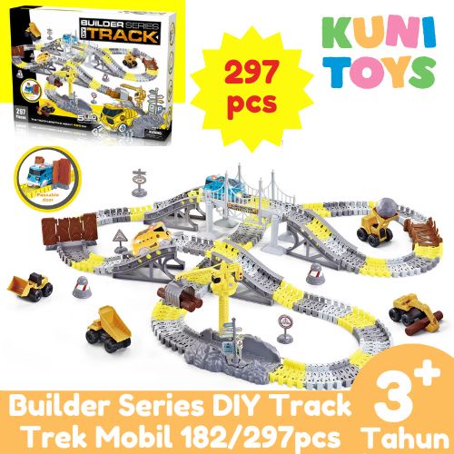 Jual Builder Rail Track Adventure Trek Mobil Mobilan Truk DIY Mainan ...