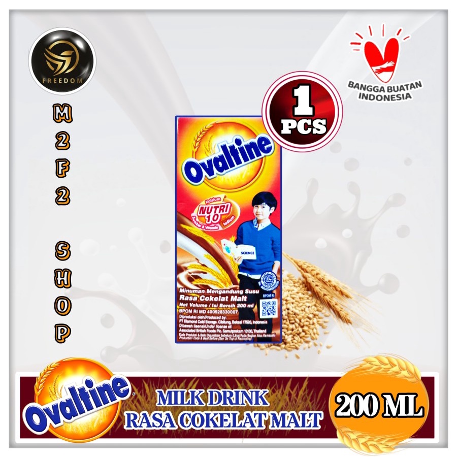 Jual Ovaltine Milk Kotak UHT Chocolate Malt | Susu Cokelat Malt - 200 ml (Kemasan Satuan ...