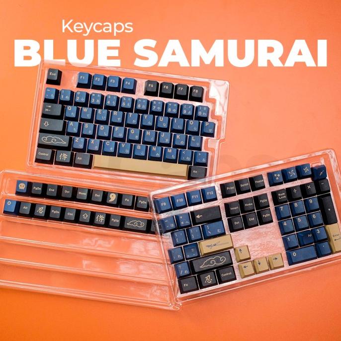 Jual Blue Samurai PBT Dye Sub Keycaps | Shopee Indonesia