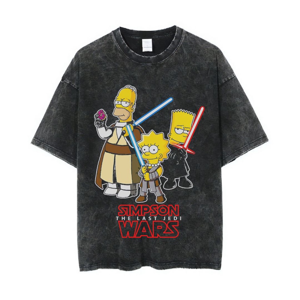 Jual Psycho Crucify "Simpson The Last Jedi Wars" Oversized T-Shirt ...
