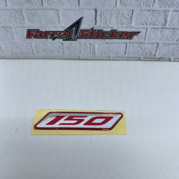 Jual Stiker 150 timbul sticker 150 3d vario pcx - Hitam | Shopee Indonesia