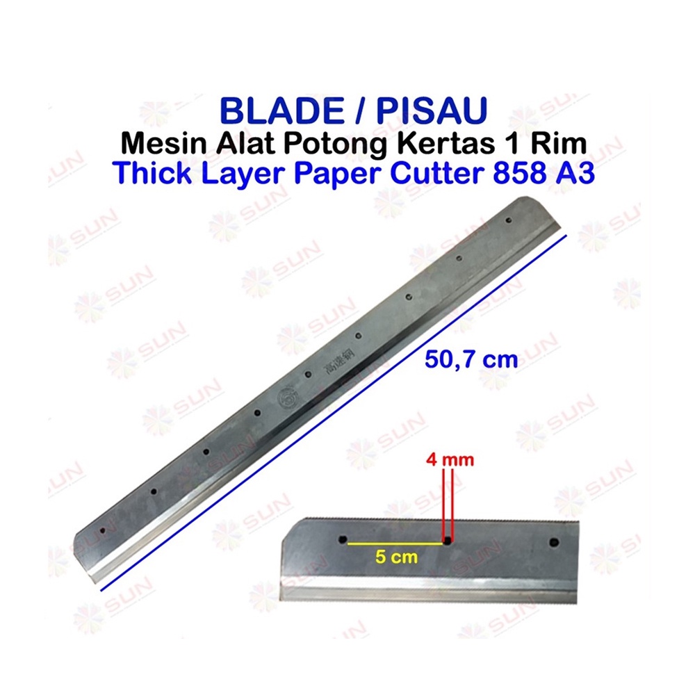 Jual BLADE / PISAU - Part Mesin Thick Layer Paper Cutter 858 A4 / 858 A3 / 868 A3 | Shopee Indonesia