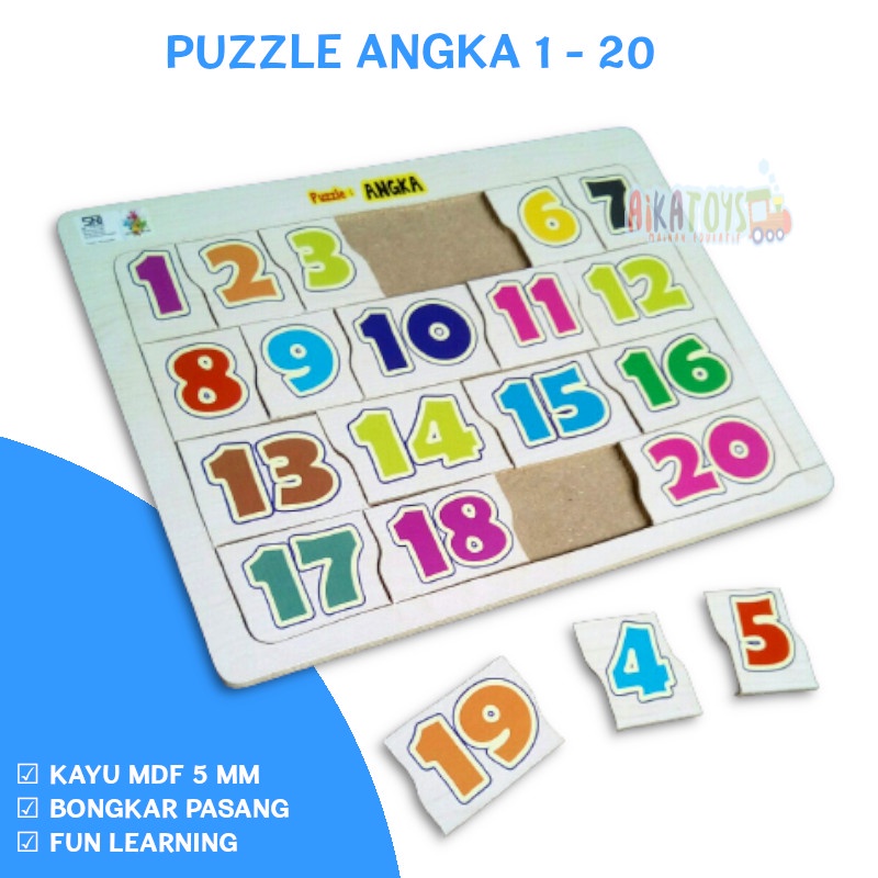 Jual Mainan Edukasi Puzzle Angka Bilangan Number Matematika Berhitung ...