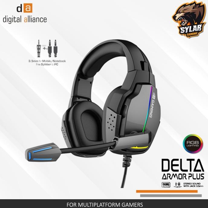 Jual Digital Alliance Delta Armor Plus RGB Multiplatform Gaming Headset ...
