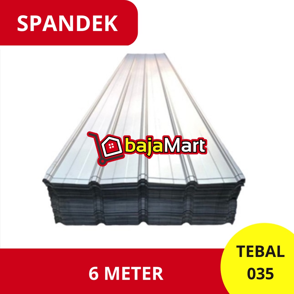 Jual Atap Spandek zincalume 035 ukuran 3,4,5,6 Meter | Shopee Indonesia