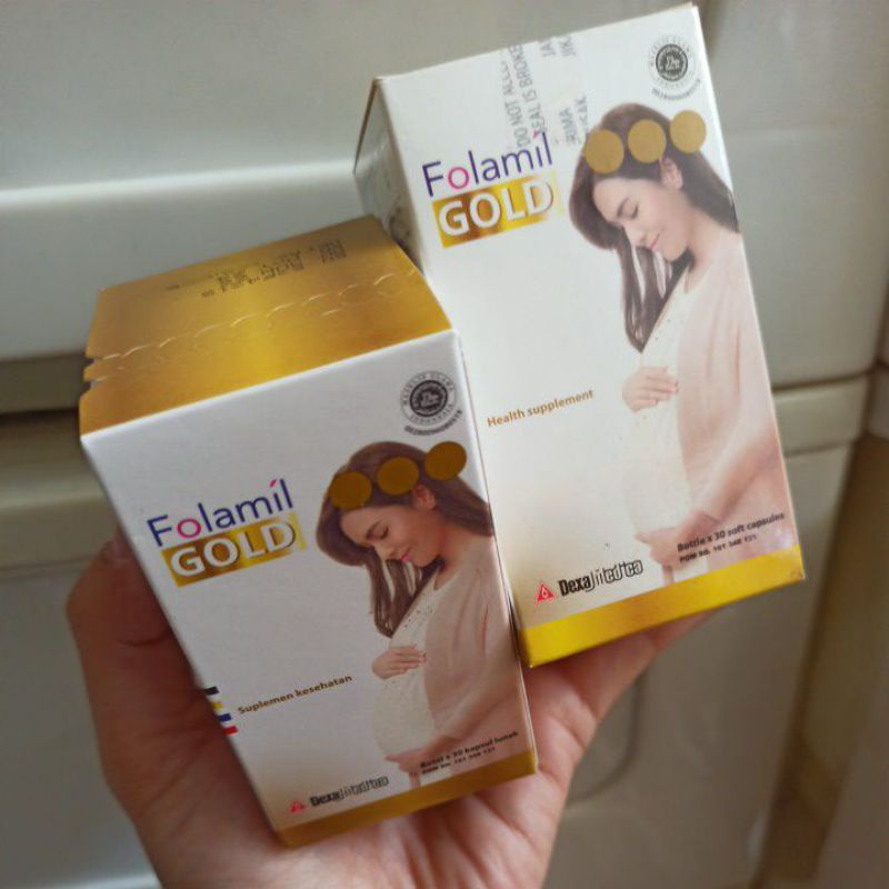 Jual Folamil Gold Genio 1 botol isi 30 kapsul ORIGINAL DEXA MEDICA ...