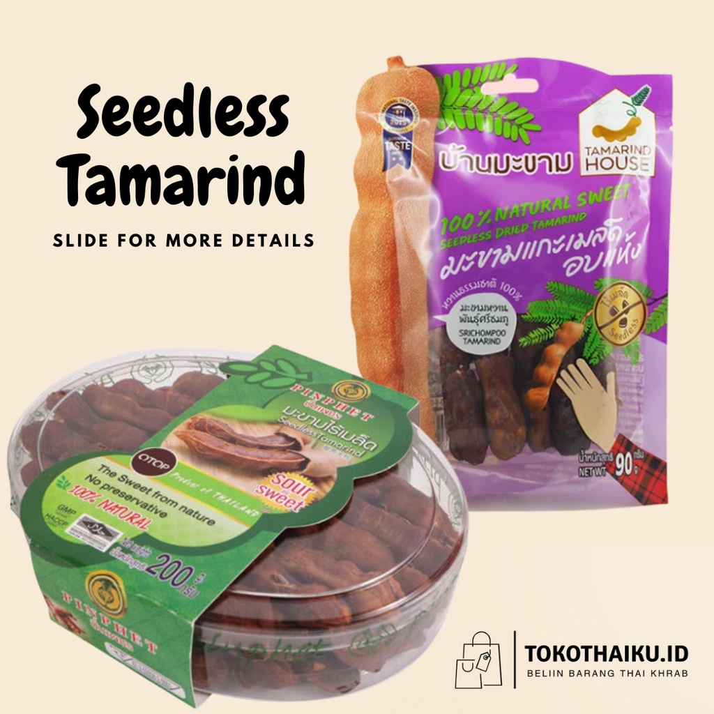 Jual Seedless Tamarind Sour and Sweet 100% Natural 200gr | Shopee Indonesia