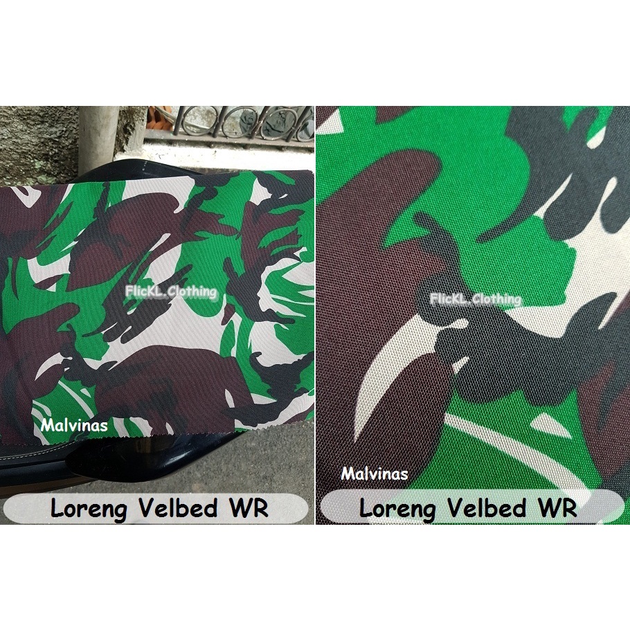 Jual Bahan Kain Loreng Velbed Wr Malvinas Velbed Tni Kasad Attack Baju Pdl Tempur Rollan