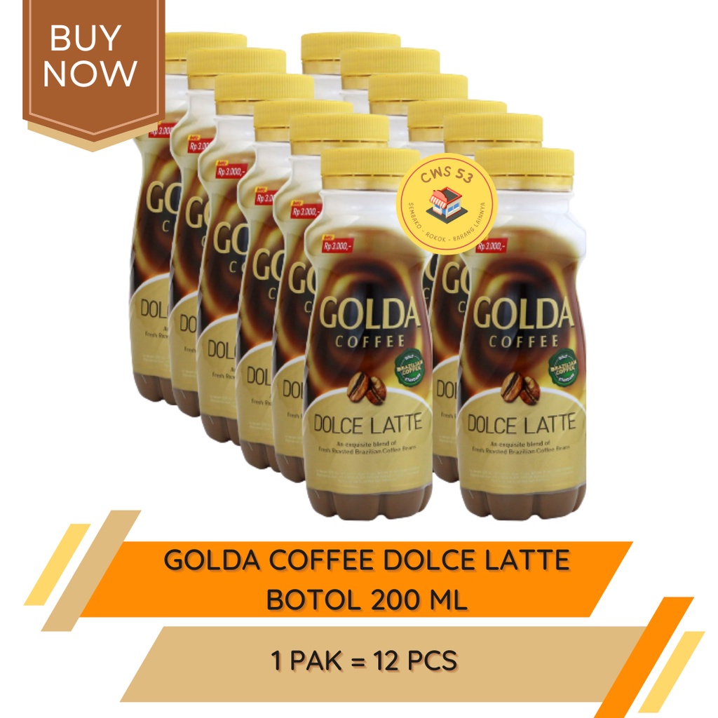 Jual GOLDA COFFEE DOLCE CAPPUCINO LATTE Botol - 200 ml / 12 Pcs / 1 Pak ...