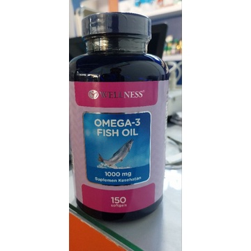 Jual WELLNESS OMEGA 3 FISH OIL 1000mg 150 SOFTGELS | Shopee Indonesia