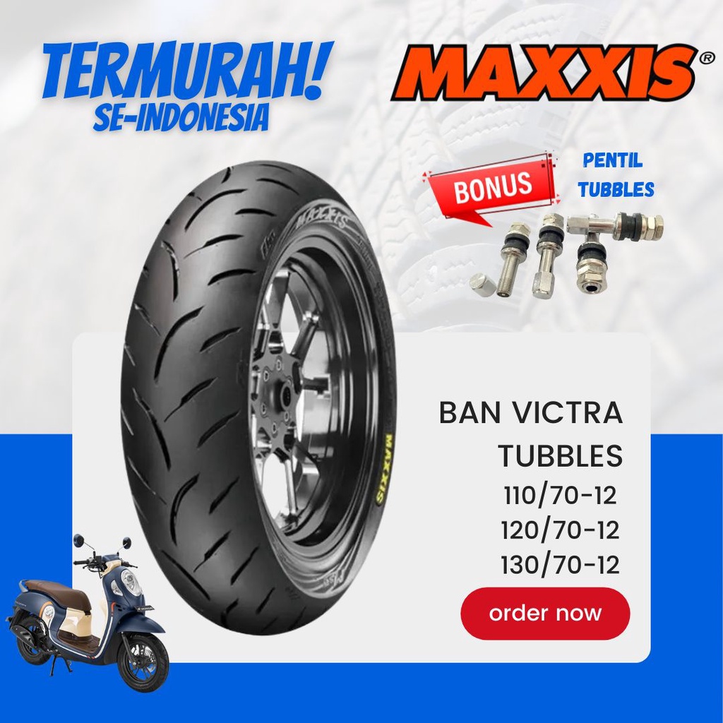 Jual [READY COD] MAXXIS VICTRA RING 12 / BAN MAXXIS VESPA SCOOPY / BAN ...
