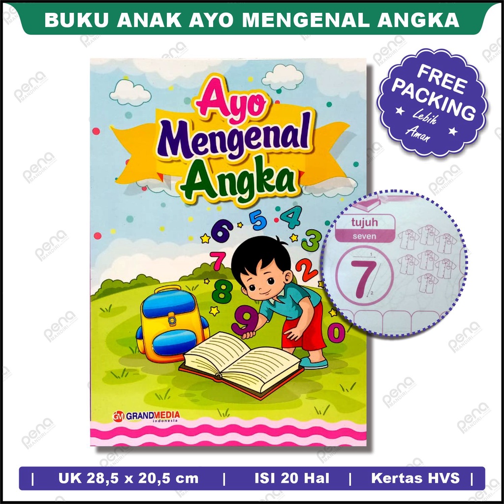 Jual Buku Anak Ayo Mengenal Angka Ukuran Besar | Shopee Indonesia