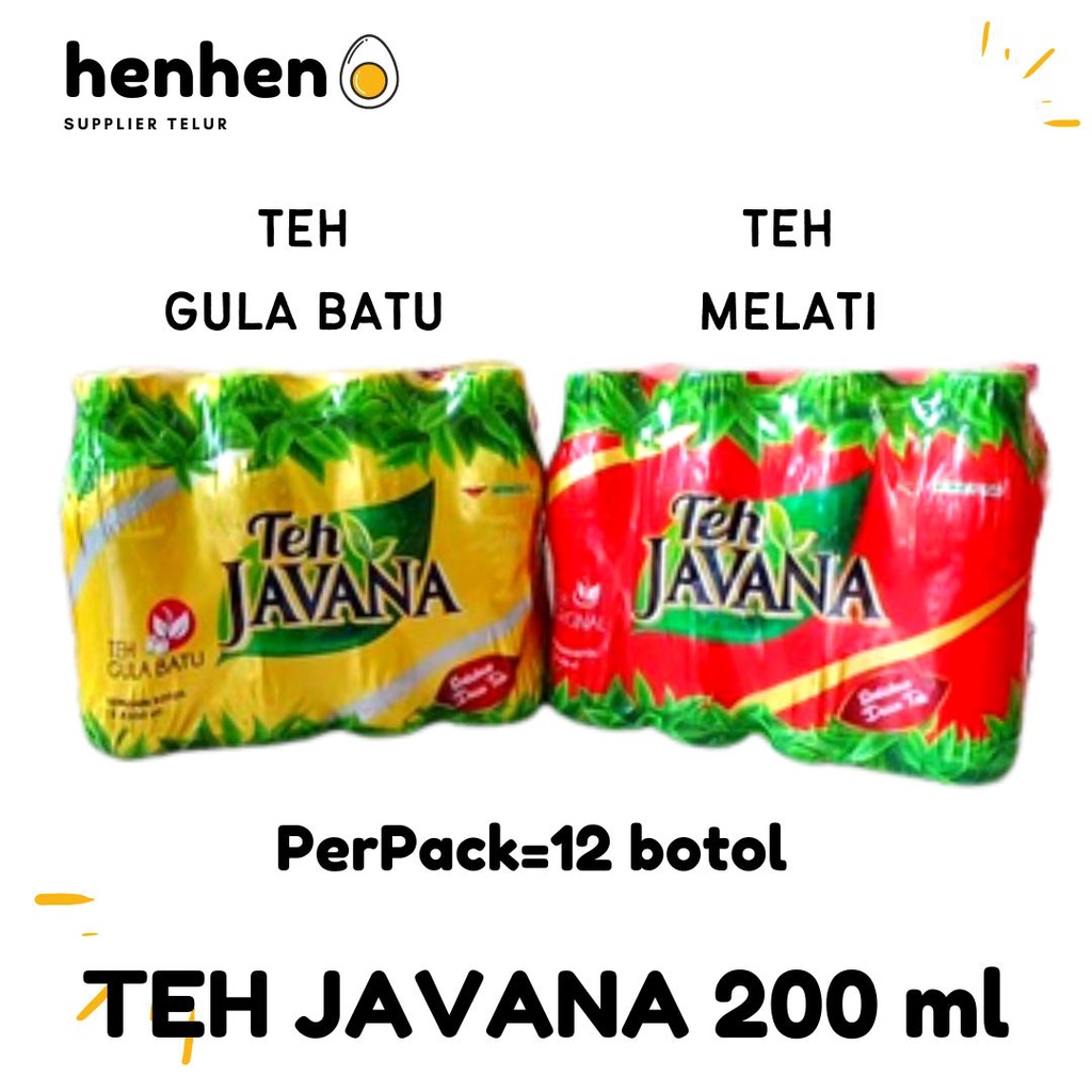 Jual JAVANA MINUMAN TEH 350 ML PER PACK ISI 12 BOTOL | Shopee Indonesia