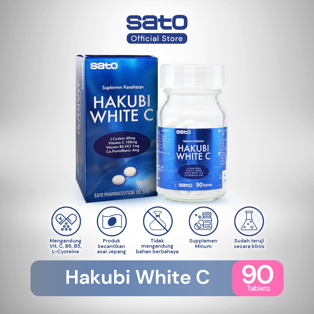 Jual Hakubi White C Suplemen Kesehatan 90 Tablet | Shopee Indonesia