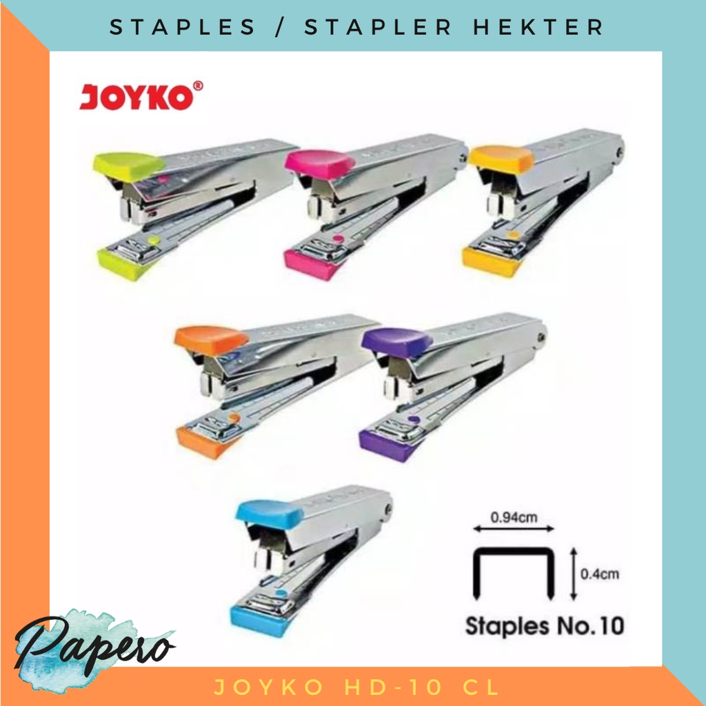 Jual Staples / Stapler / Stepler / Jepretan Joyko HD-10 - Biru | Shopee ...