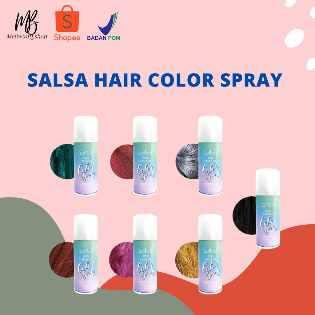 Jual Salsa Instant Mermaid hair colour spray semir rambut spray 80ml ...