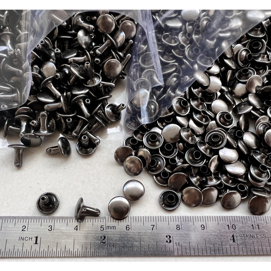 Jual Kancing Centang Paku rivet 9mm x 8mm muka double | Shopee Indonesia
