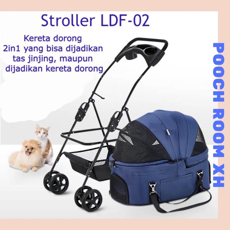 Jual Pet Dog Stroller / Kereta Dorong Anjing Kucing Premium | Shopee ...