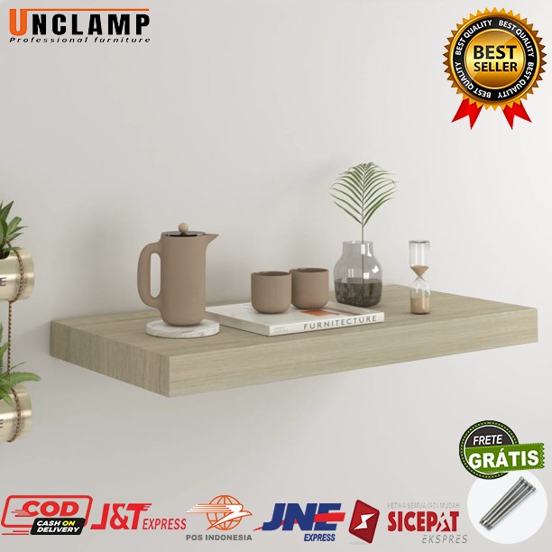 Jual Ambalan rak papan dinding aesthetic minimalis 1 pcs panjang 20, 30 ...