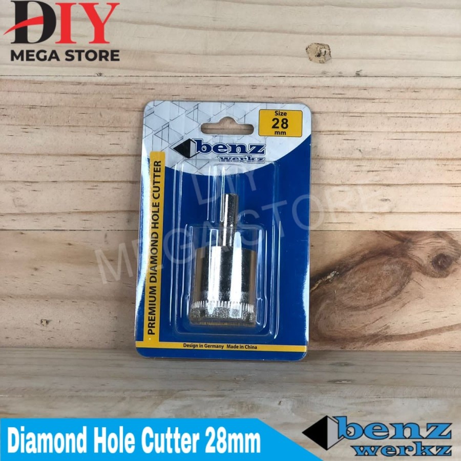 Jual Diamond hole cutter 28mm mata bor kaca mata bor intan 28 mm benz ...