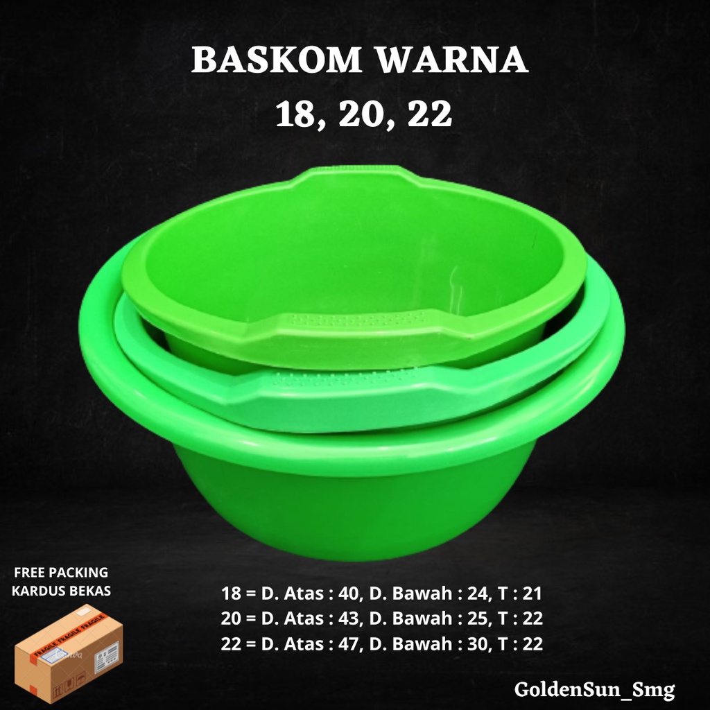 Jual BASKOM PLASTIK/BASKOM AIR/BASKOM SERBAGUNA/BASKOM WARNA 18 20 22 ...