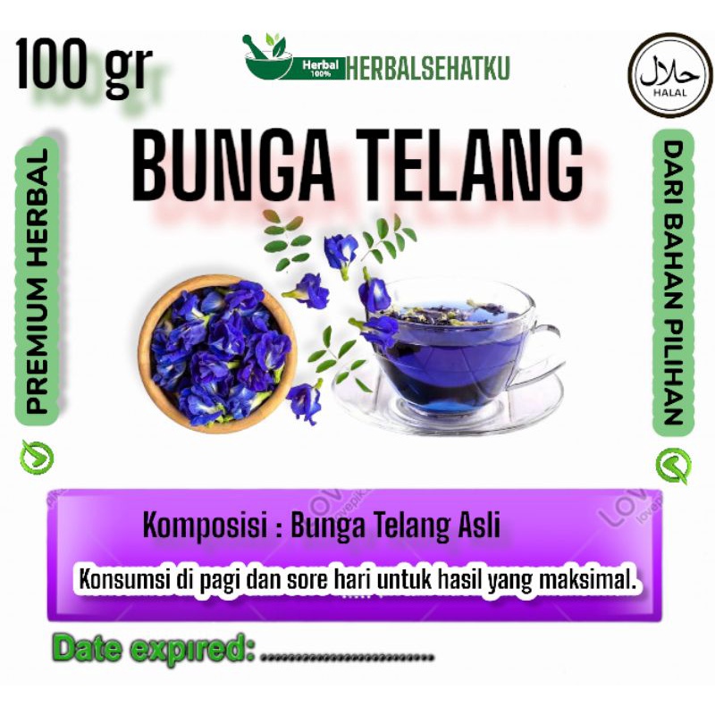 Jual TEH BUNGA TELANG GRADE A/KAYA VIT C | Shopee Indonesia